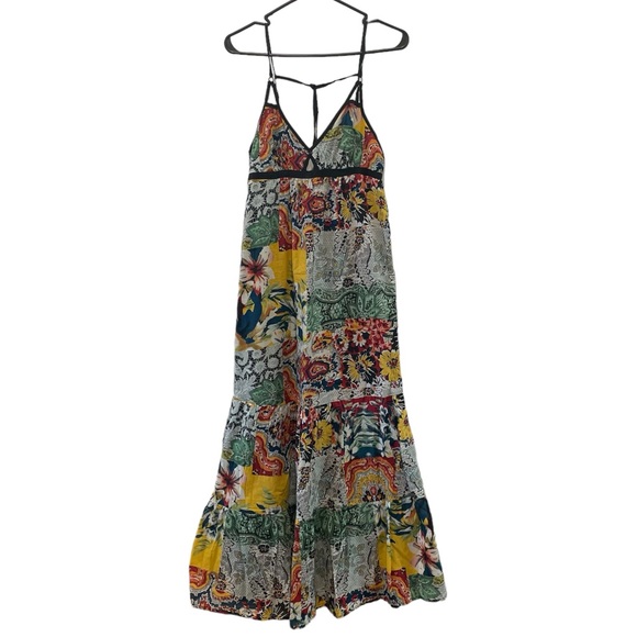 Maude | Dresses | Maude Patchwork Floral Maxi Dress | Poshmark